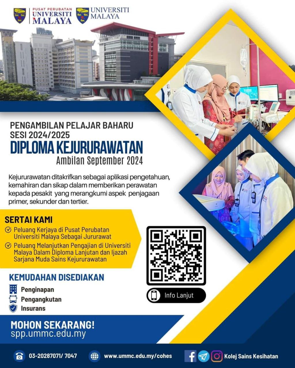 Permohonan Diploma Kejururawatan PPUM Sesi 2024/2025