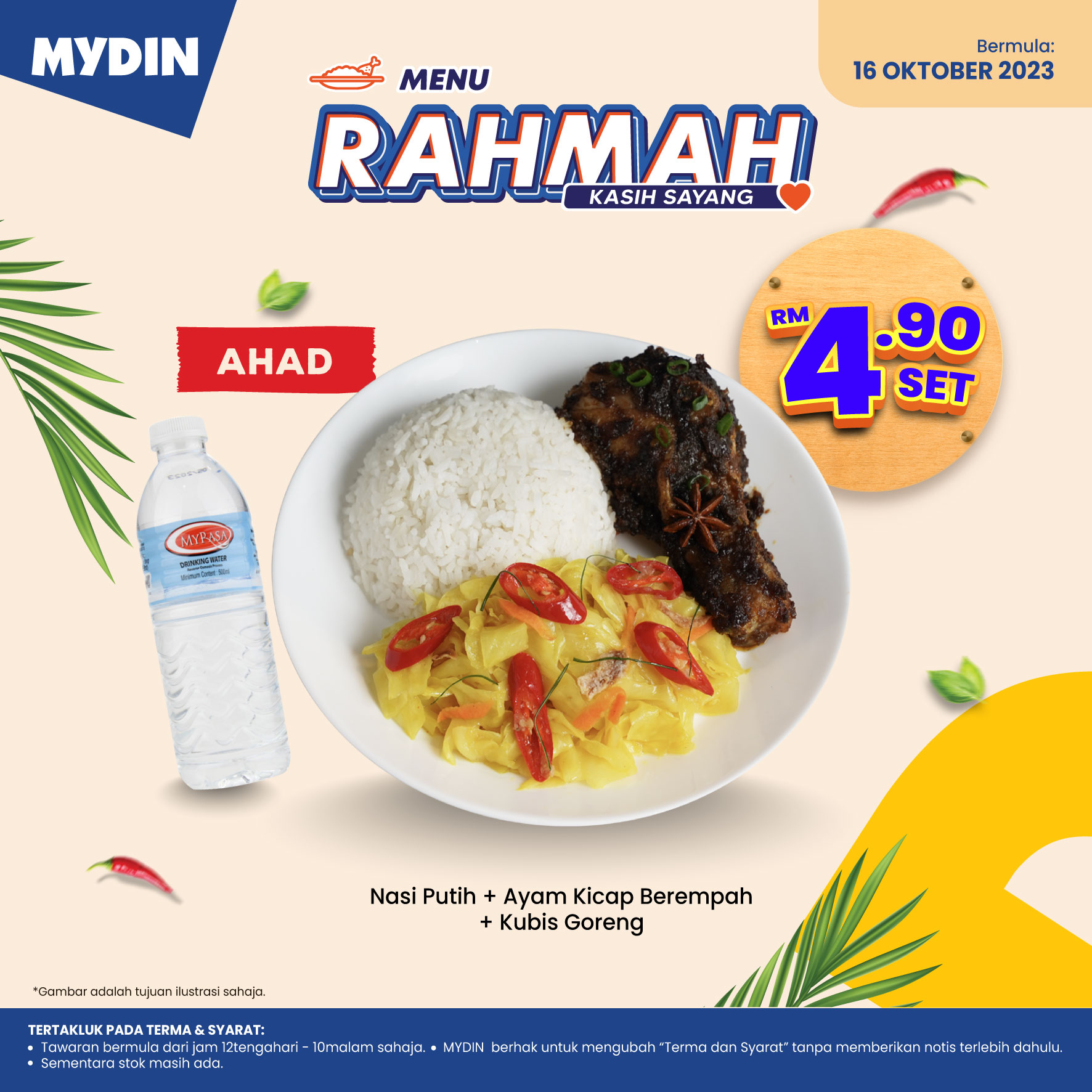 Menu Rahmah MYDIN: Harga dan Lokasi Terkini Seluruh Malaysia