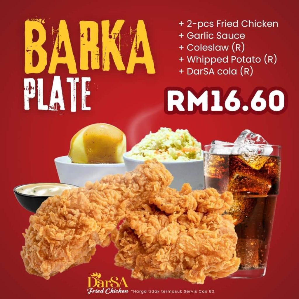 Darsa Fried Chicken (DFC) - Lokasi & Senarai Harga Ayam Goreng