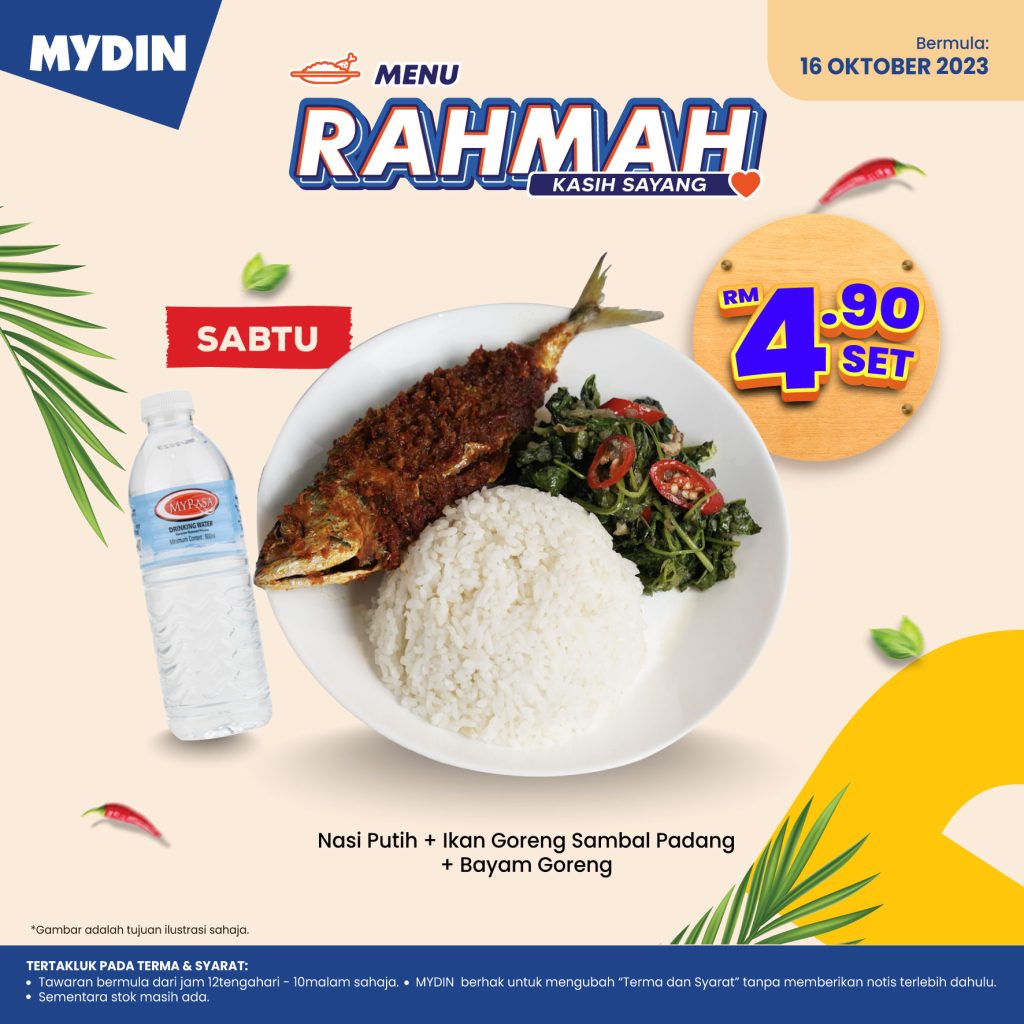 Menu Rahmah MYDIN: Harga dan Lokasi Terkini Seluruh Malaysia
