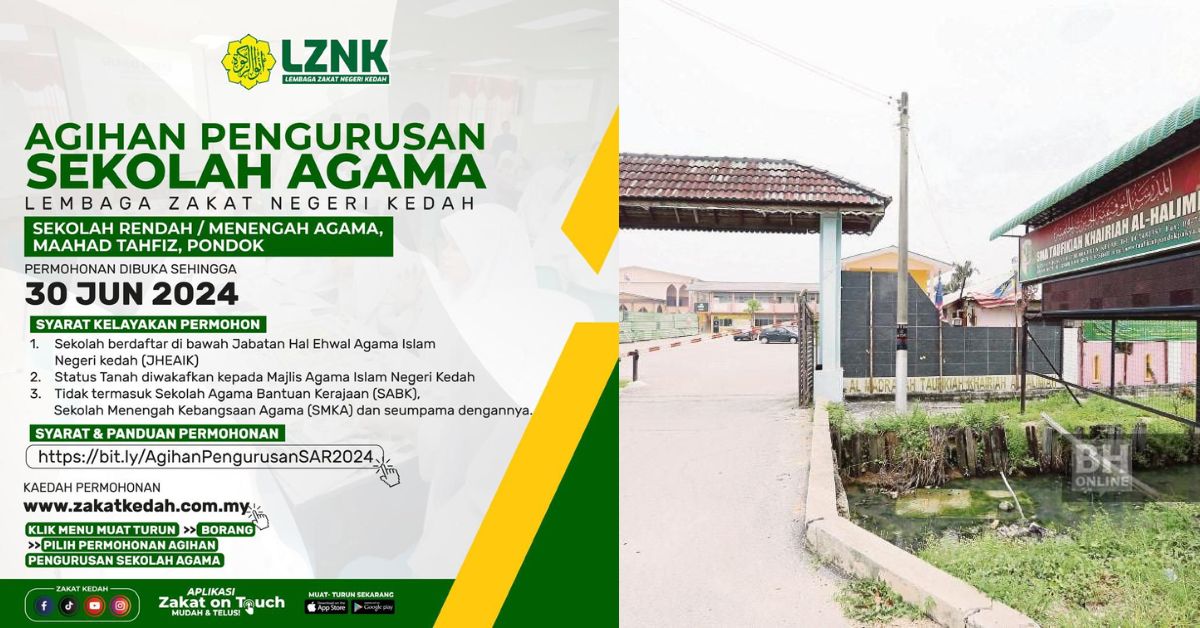 Agihan Pengurusan Sekolah Agama Kedah (LZNK) 2024