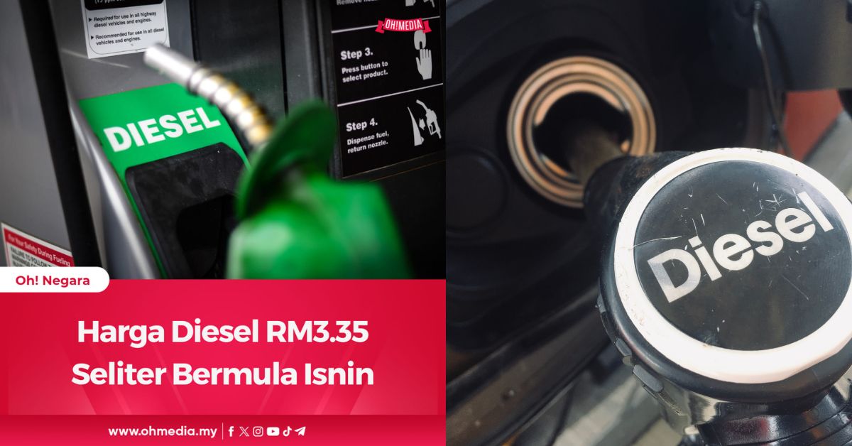 Harga Diesel RM3.35 Seliter di Sem. Malaysia Mulai 10 Jun 2024