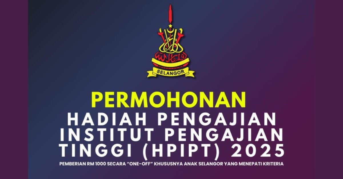 Permohonan Hadiah Pengajian IPT (HPIPT) 2025 RM1,000