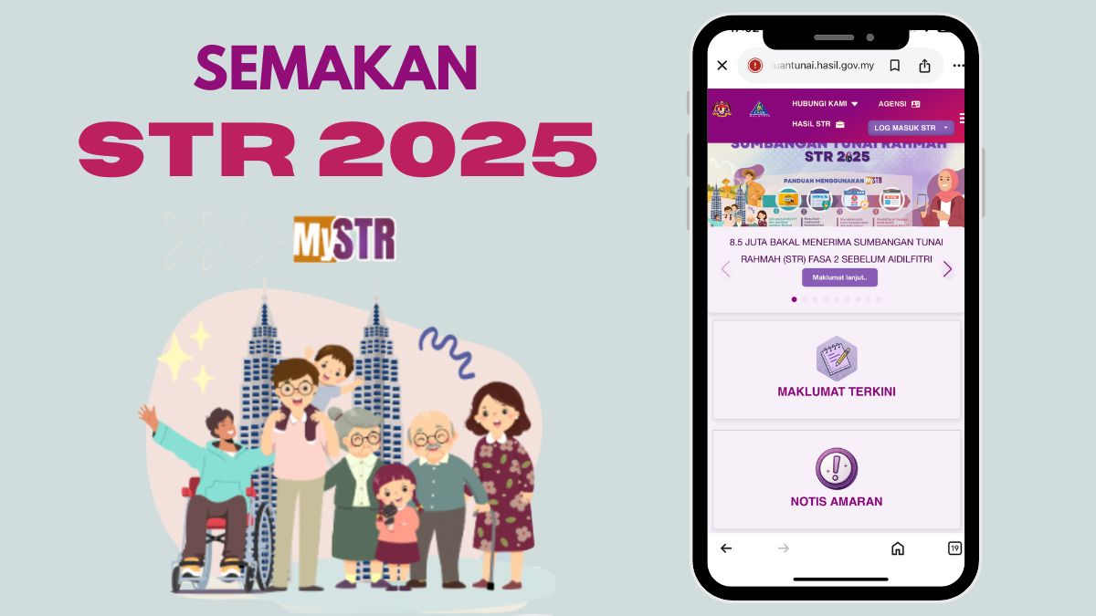 STR 2025: Semakan Status https://bantuantunai.hasil.gov.my/